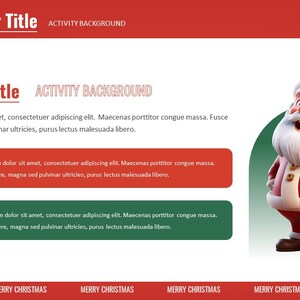 Merry Christmas Annual Summary Powerpoint Template - Etsy