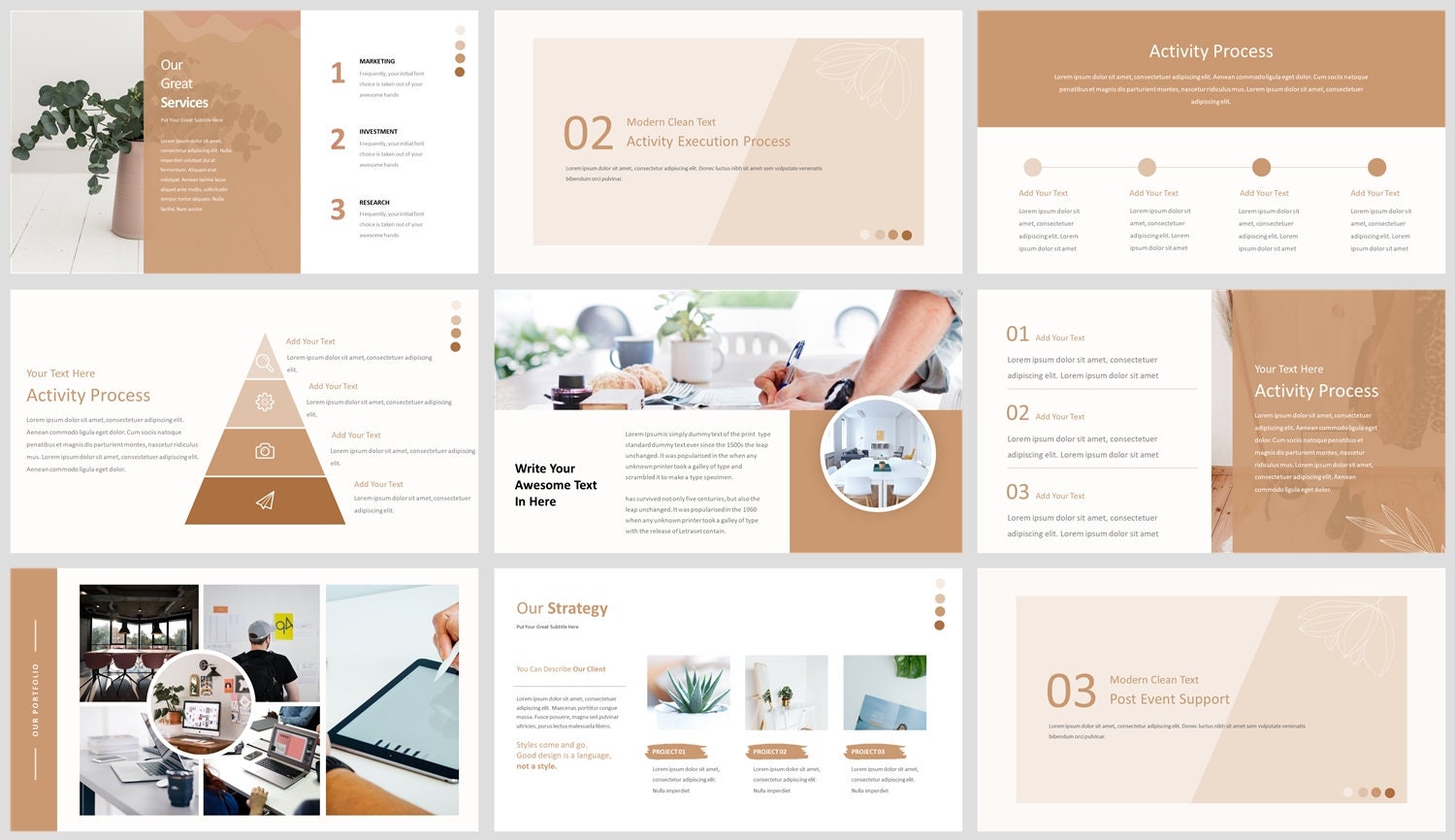 Modèle PowerPoint de style propre moderne minimal - Etsy France