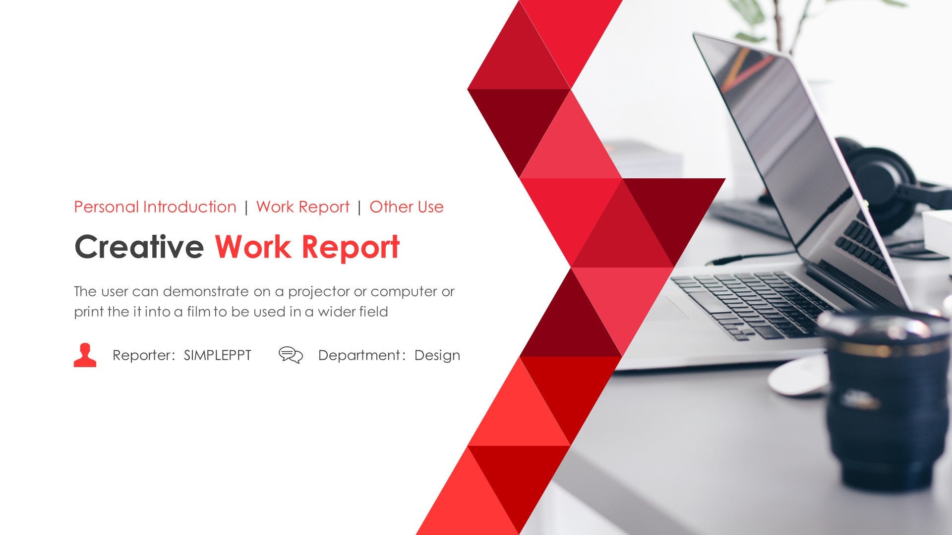 Red Minimal Business Report Template - Etsy