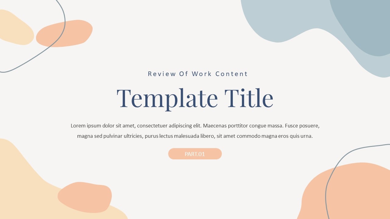 Minimal Work Summary Powerpoint Template - Etsy