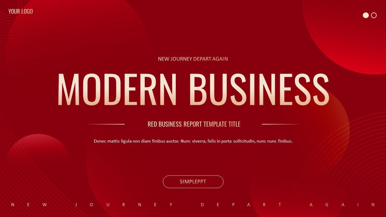 Minimal Red Business Powerpoint Template - Etsy