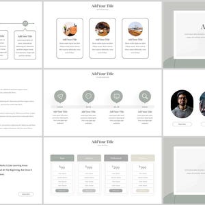 Minimal Modern Clean Report Powerpoint Template - Etsy