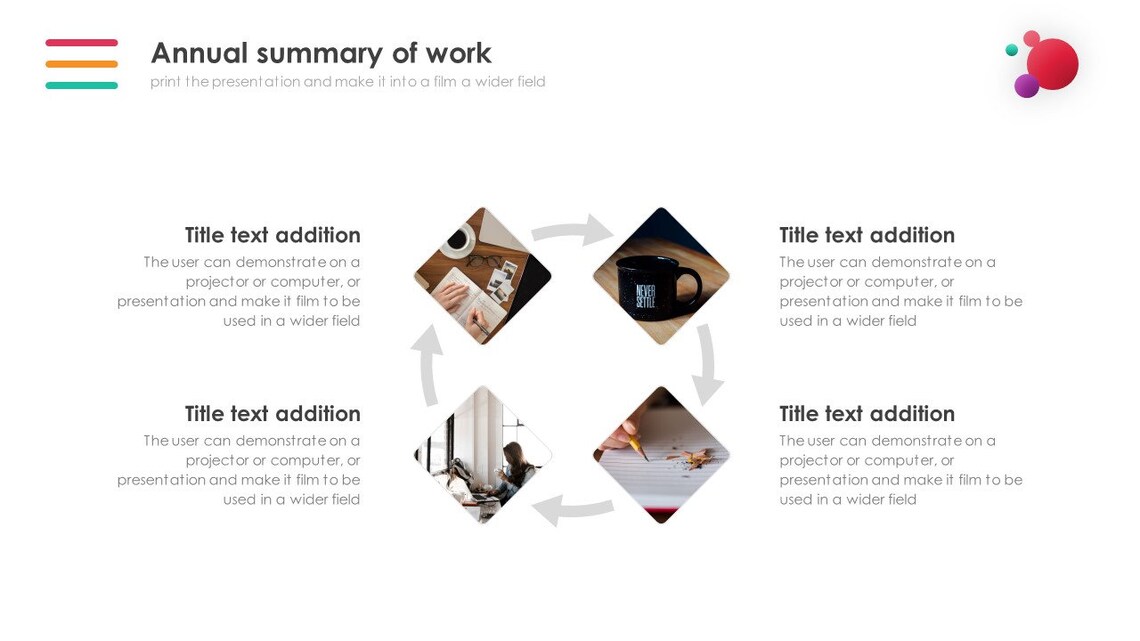 Creative Gradient Business Report Powerpoint Template03 | Etsy