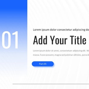 Minimal Blue Business Powerpoint Template - Etsy