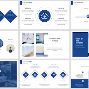 Minimal Modern Clean Business Powerpoint Template - Etsy