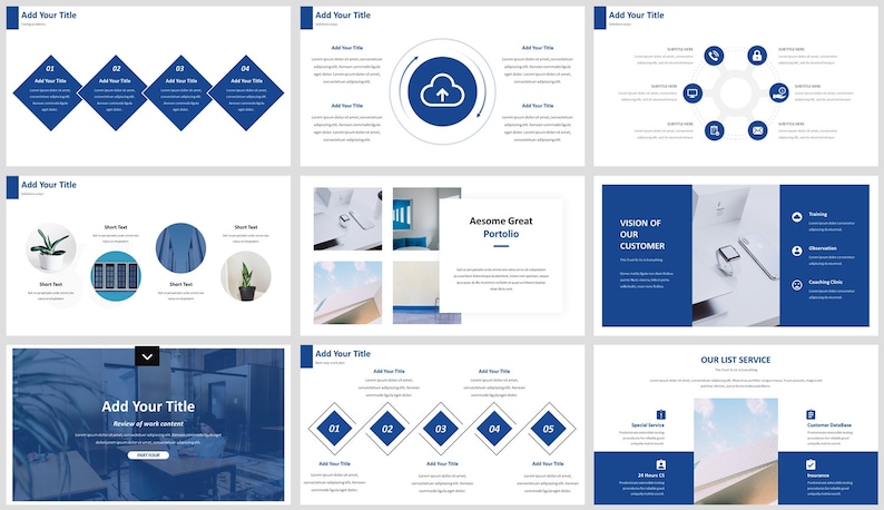 Minimal Modern Clean Business Powerpoint Template - Etsy