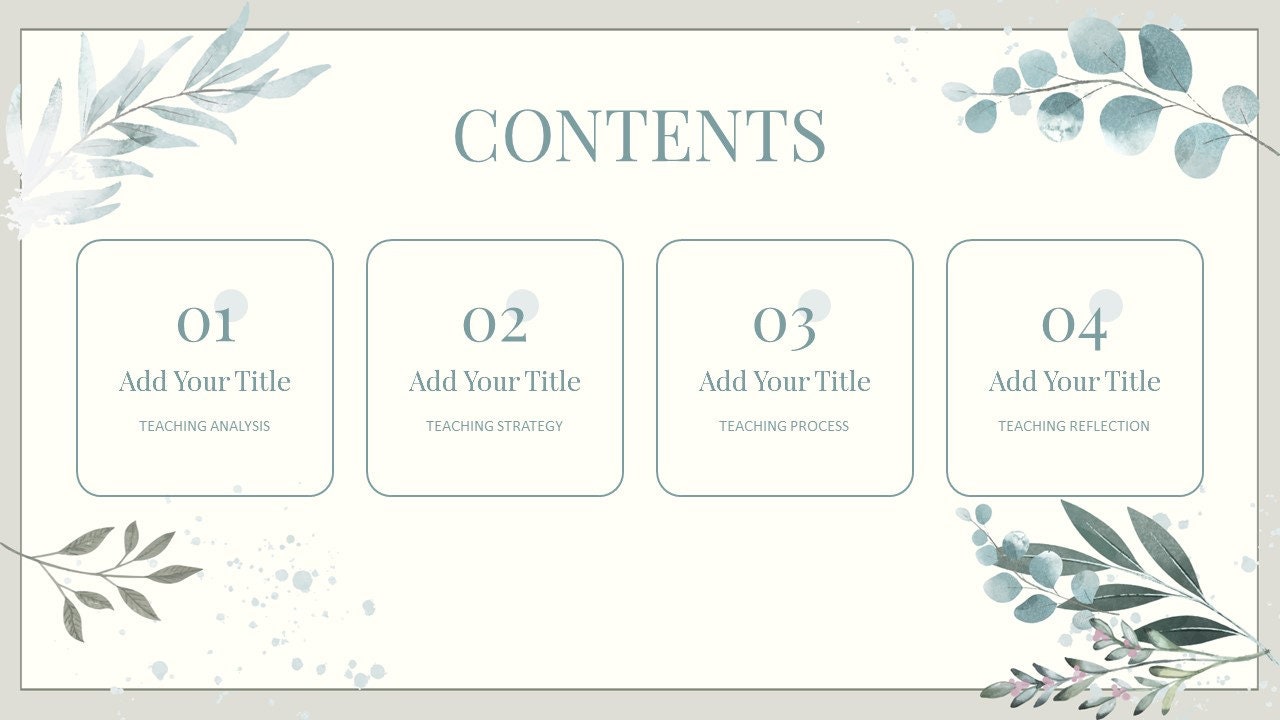 Minimal Modern Clean Teaching Powerpoint Template - Etsy