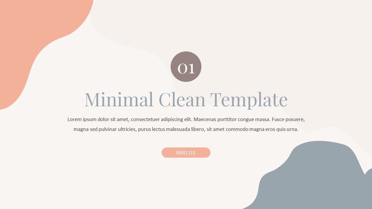 Minimal Modern Clean Powerpoint Template - Etsy
