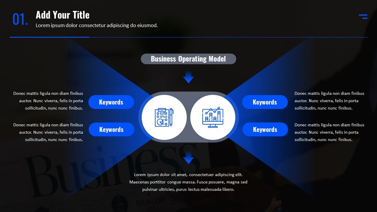 Modern Blue Business Plan Powerpoint Template - Etsy