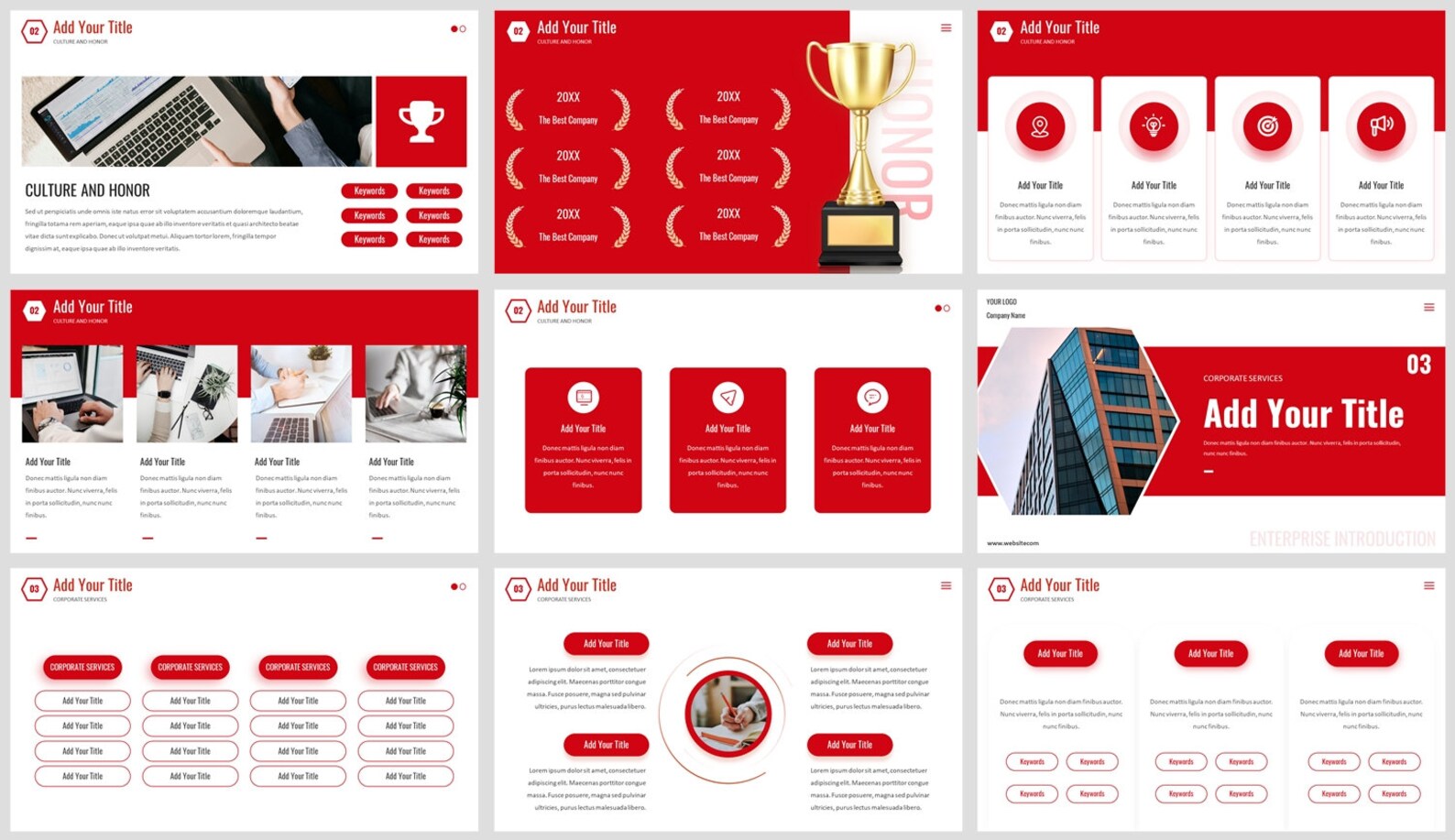 Modern Enterprise Introduction Business Powerpoint Template - Etsy
