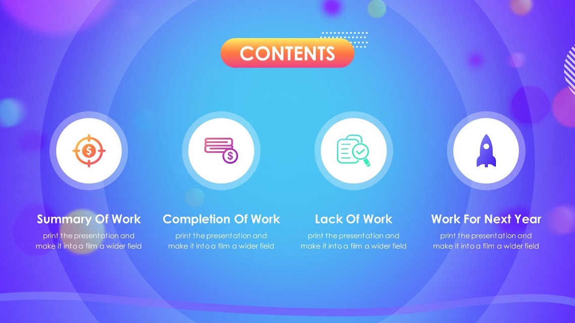 Creative Gradient Business Report Powerpoint Template | Etsy