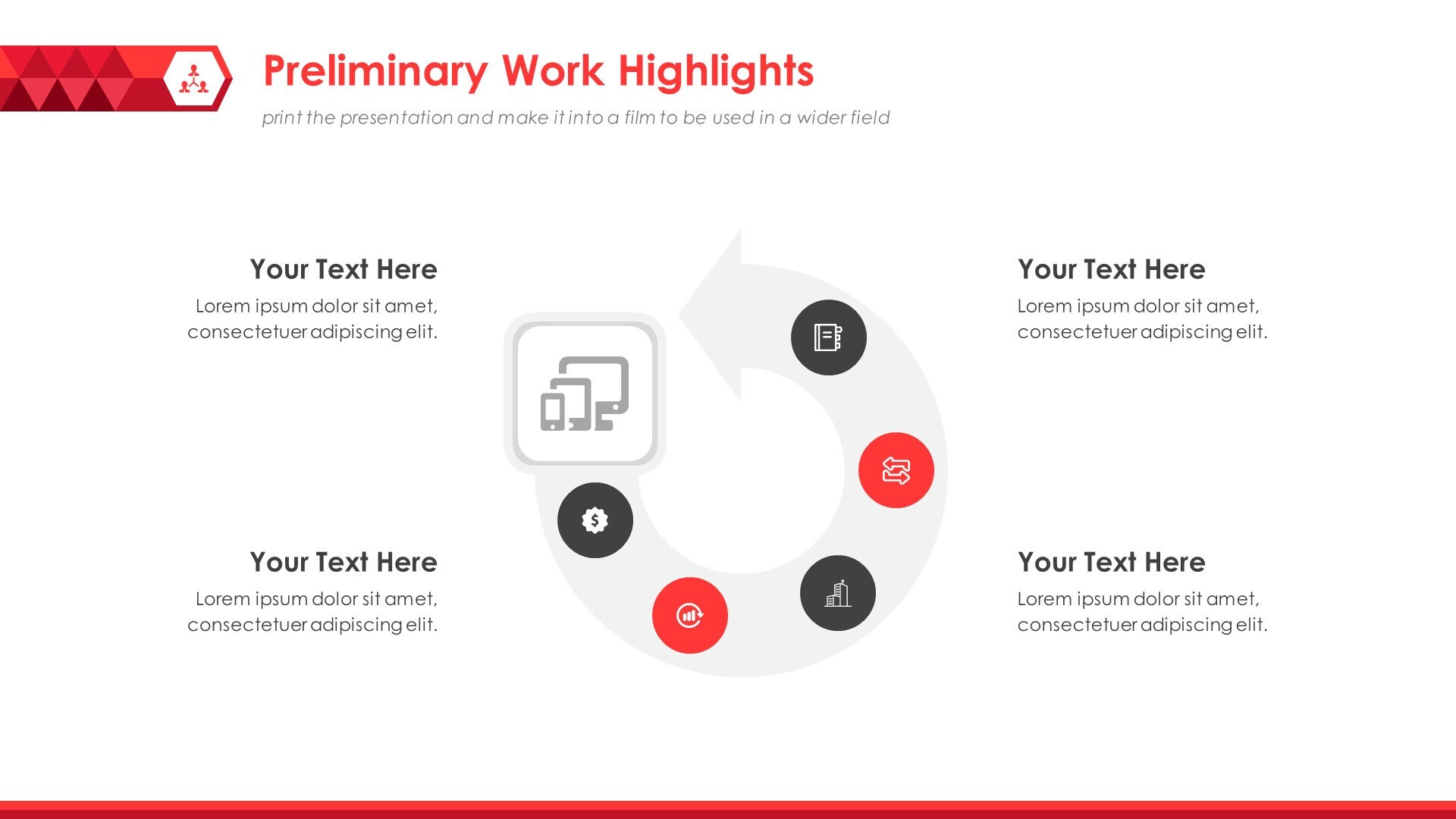 Red Minimal Business Report Template - Etsy