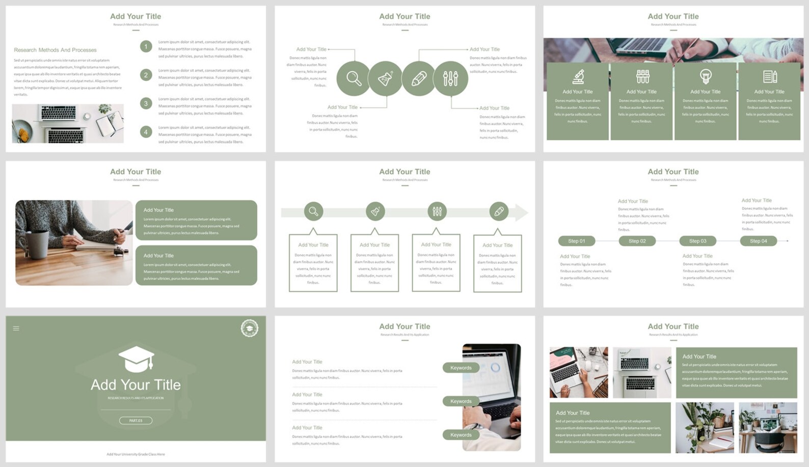 Minimal Clean Graduation Defense Powerpoint Template - Etsy