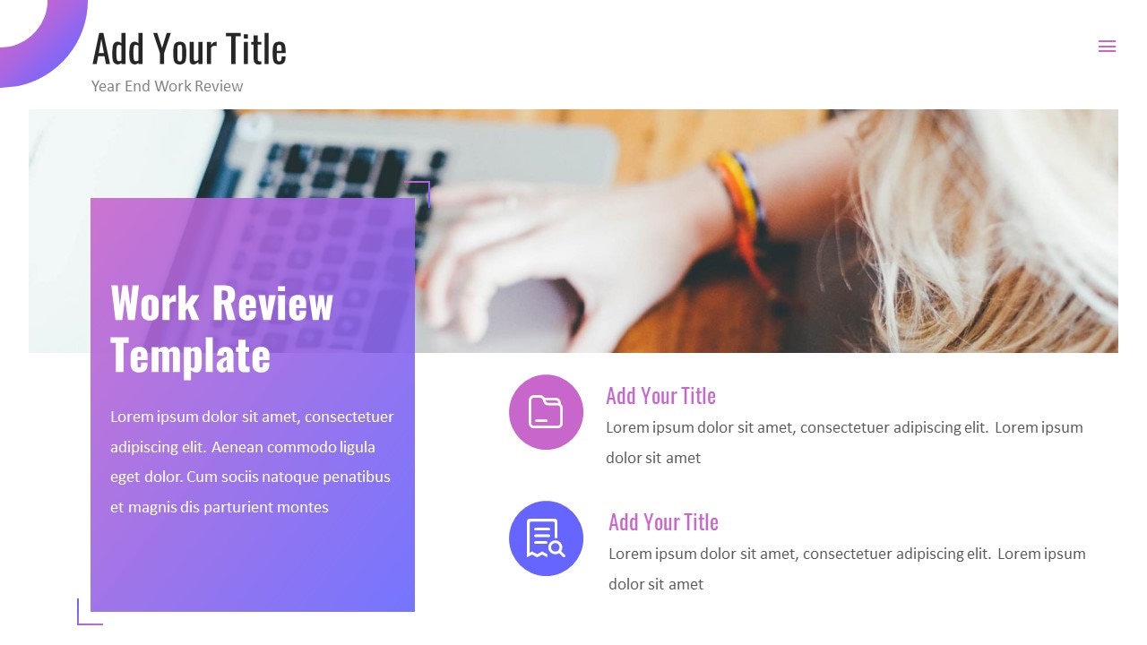 Minimal Work Summary Powerpoint Template - Etsy