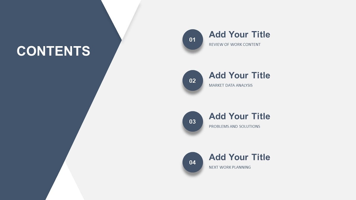 Minimal Blue Business Powerpoint Template - Etsy