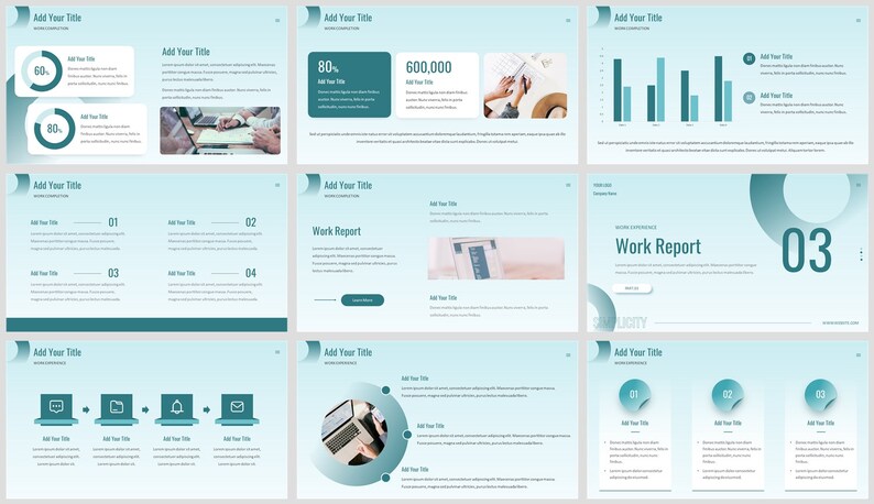 Minimal Clean Business Powerpoint Template - Etsy