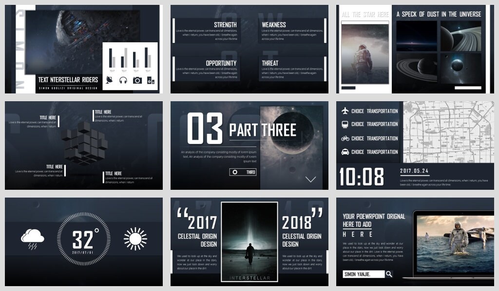 Simple Magazine Style of Technology Powerpoint Template 03 - Etsy