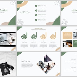 Minimal Modern Clean Style Powerpoint Template - Etsy