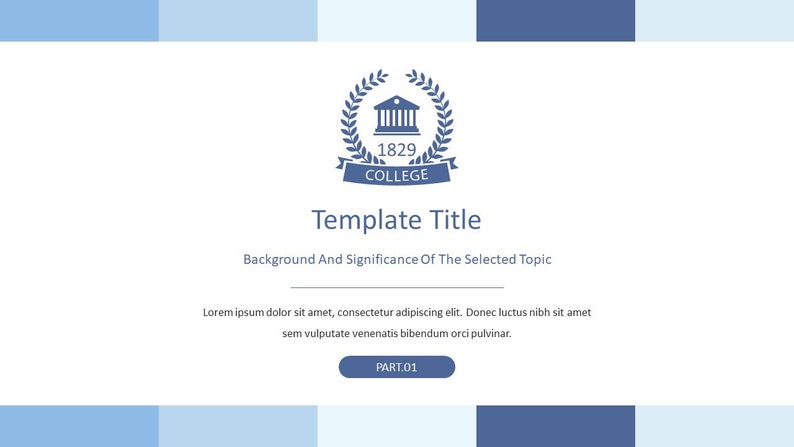 Minimal Blue Graduation Reply Powerpoint Template - Etsy