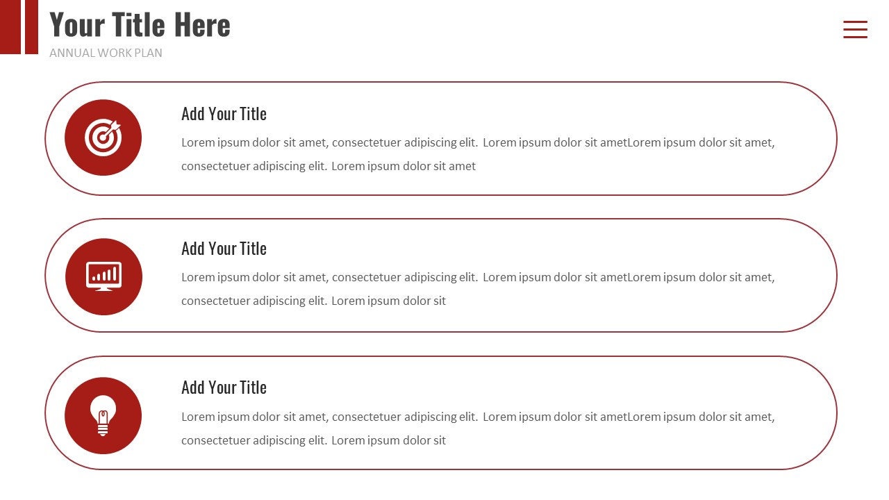 Minimal Red Business Powerpoint Template - Etsy