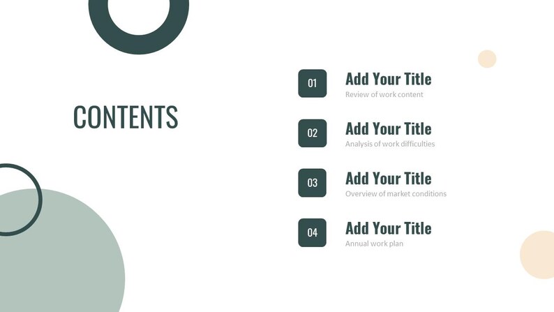 Minimal Green Business Powerpoint Template - Etsy
