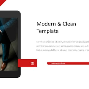 Red Minimal Business Template - Etsy
