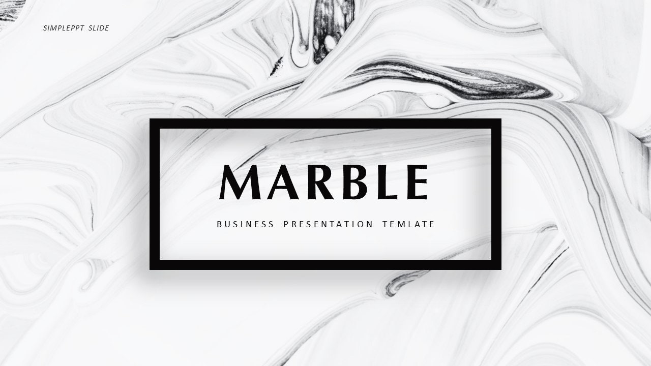Minimal Marble Magazine Style Business Powerpoint Template - Etsy