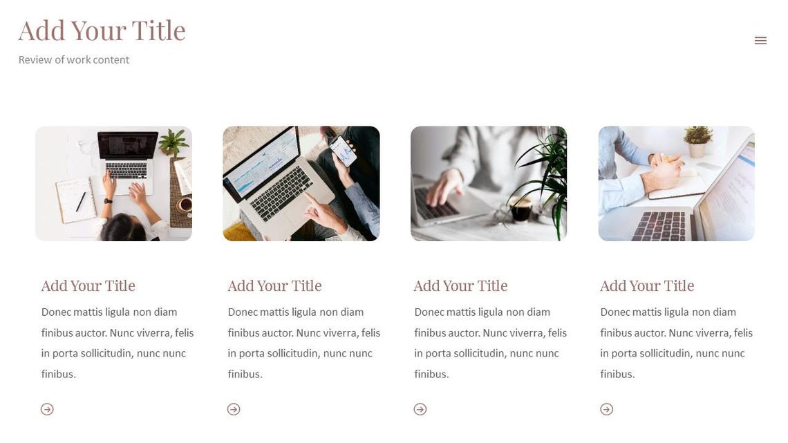 Minimal Retro Work Report Powerpoint Template - Etsy