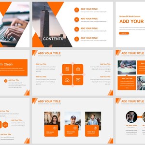 Minimal Blue Business Powerpoint Template - Etsy