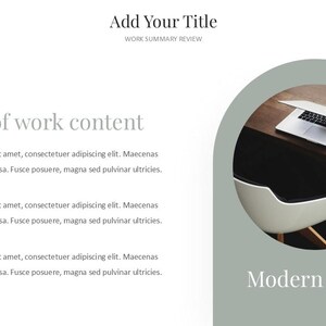 Minimal Modern Clean Report Powerpoint Template - Etsy