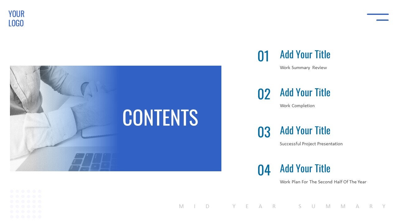 Minimal Work Summary Powerpoint Template - Etsy