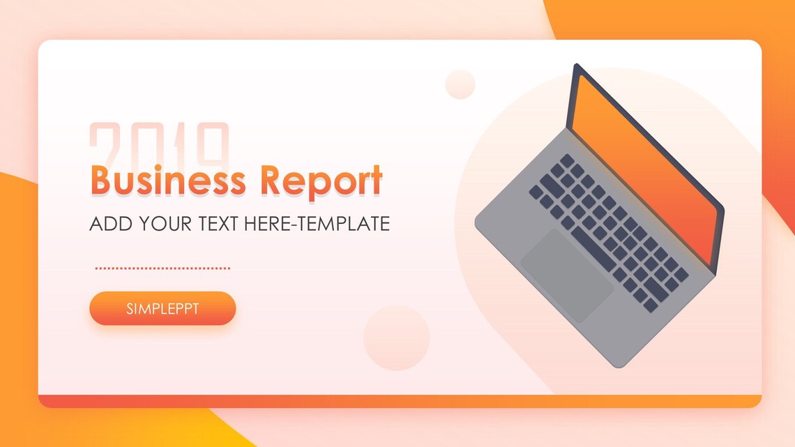 Minimal Work Report Powerpoint Template - Etsy