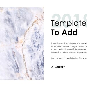 Marble Simple Magazine Style Powerpoint Template - Etsy