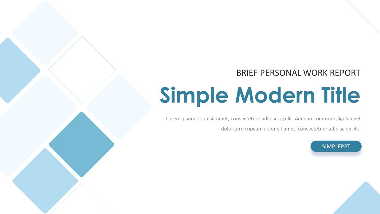 Minimal Work Summary Powerpoint Template - Etsy