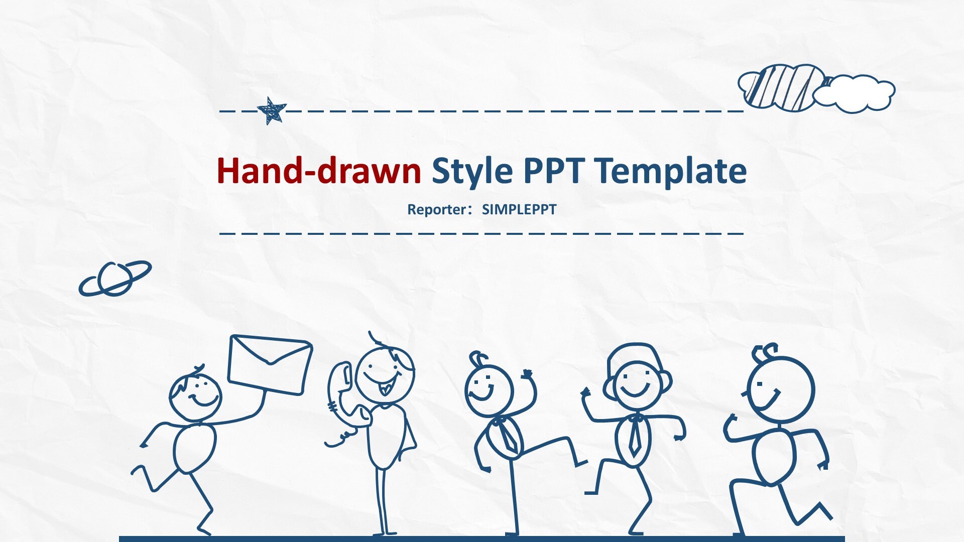 Handdraw Style Report Powerpoint Template 04 - Etsy