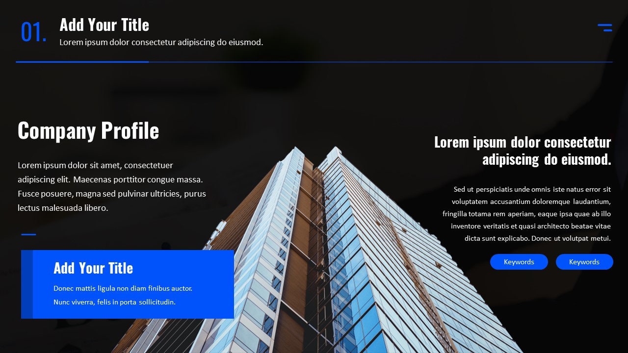 Modern Blue Business Plan Powerpoint Template - Etsy