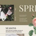 Minimal Green Spring Report Powerpoint Template - Etsy Canada