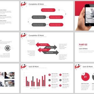 Red Minimal Business Template - Etsy