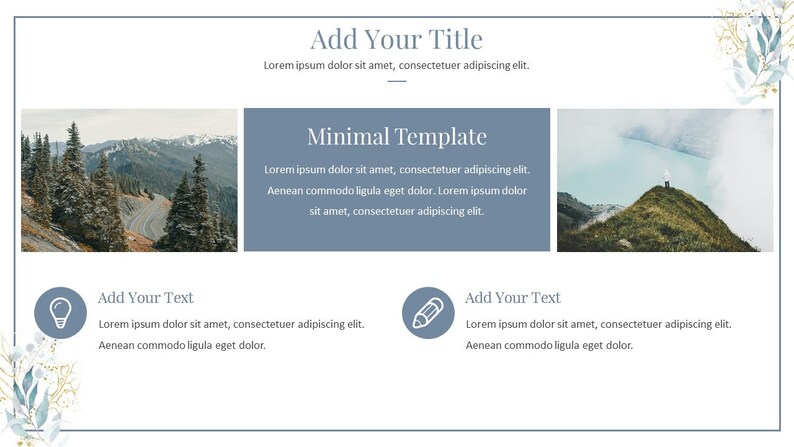 Minimal Magazine Style Report Powerpoint Template - Etsy