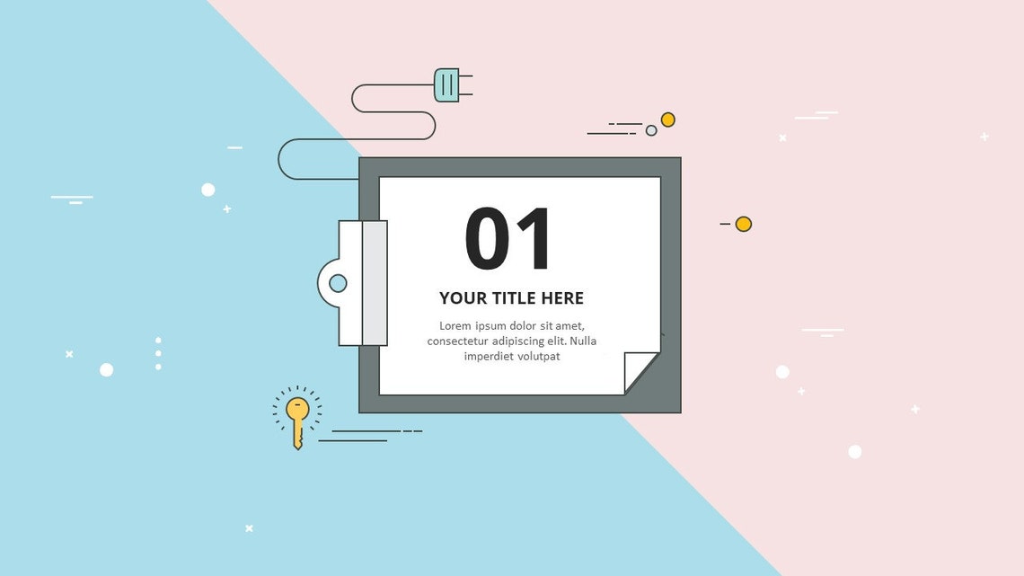 Minimal Modern Clean Style Powerpoint Template | Etsy