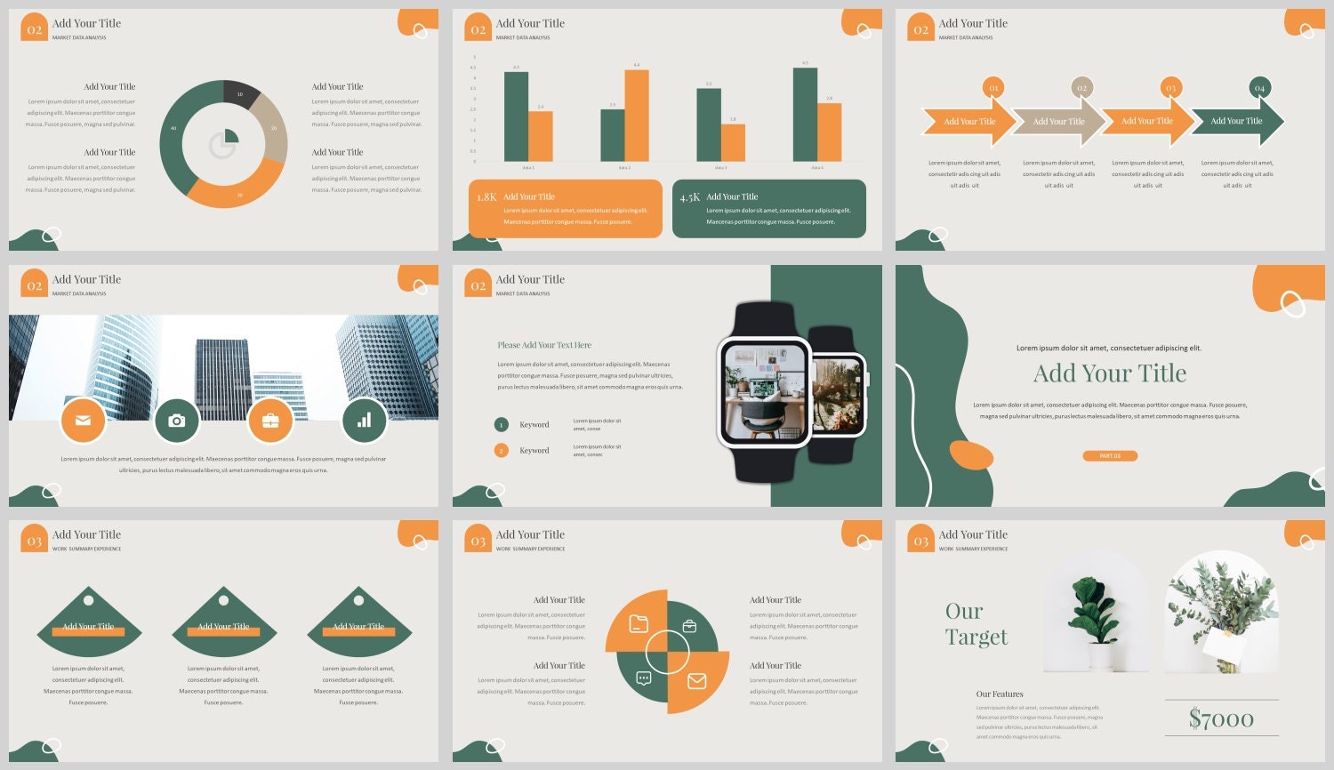 Minimal Modern Clean Powerpoint Template - Etsy