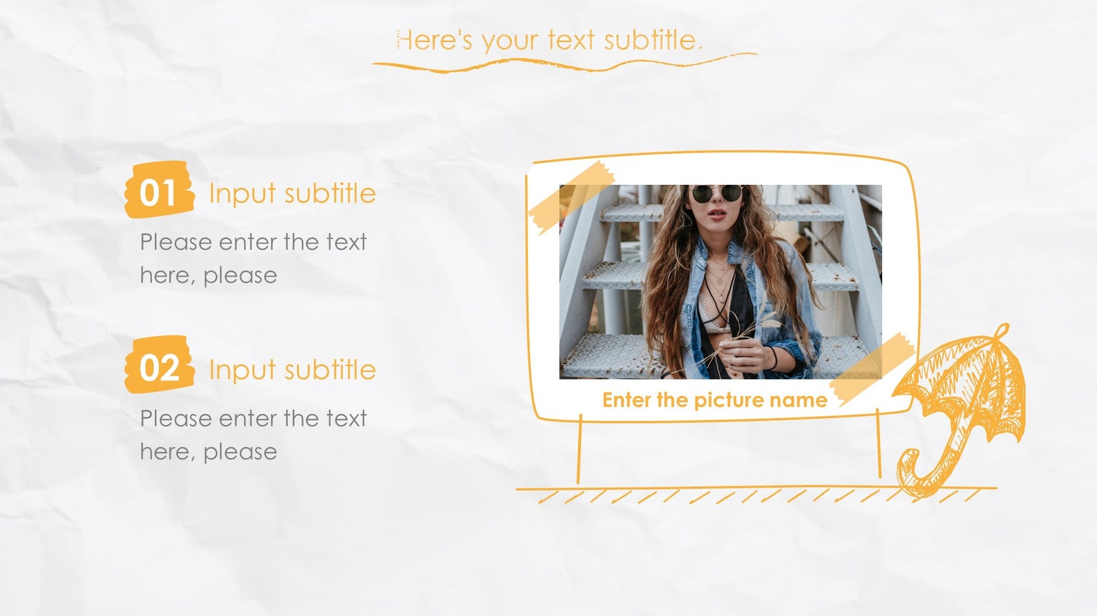Handdraw Style Report Powerpoint Template 09 - Etsy