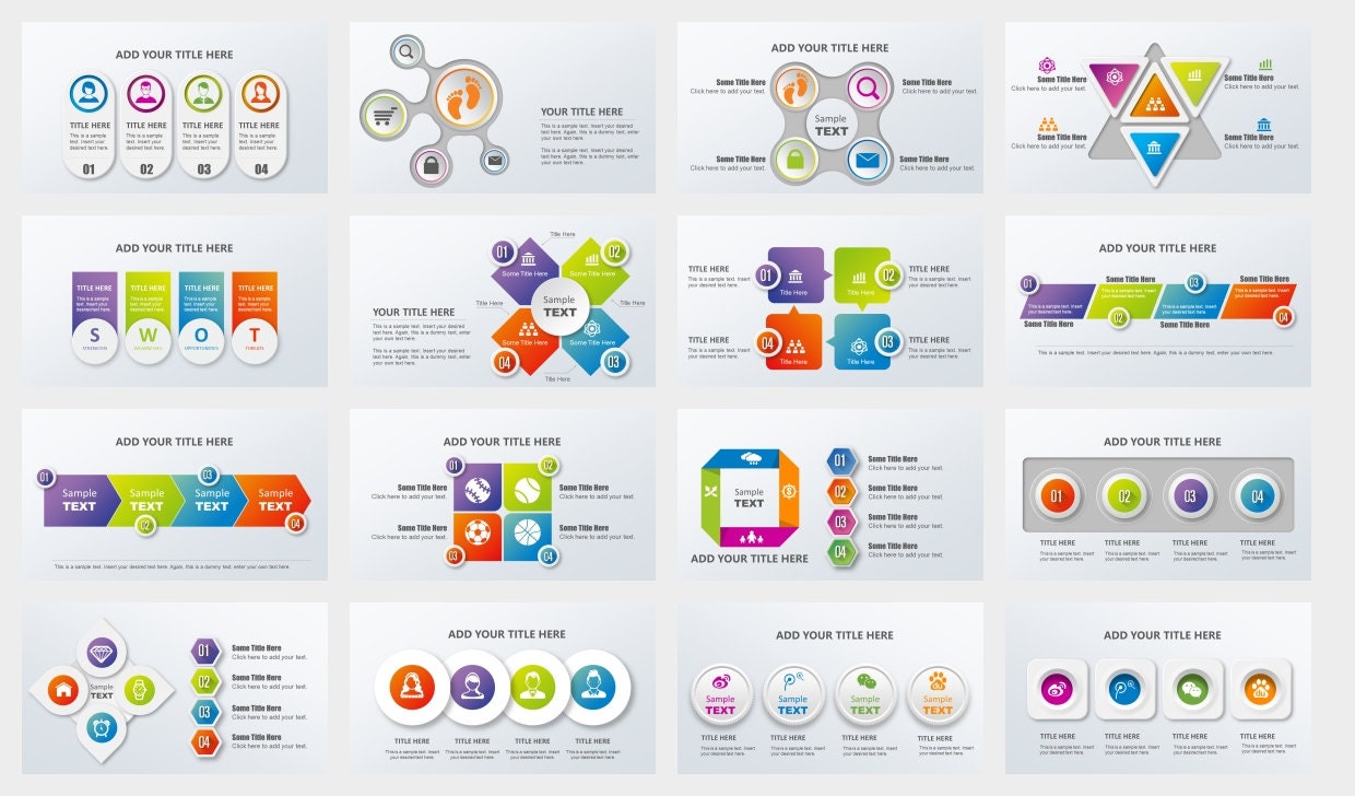 Powerpoint Infographics Slidesseason 04 - Etsy