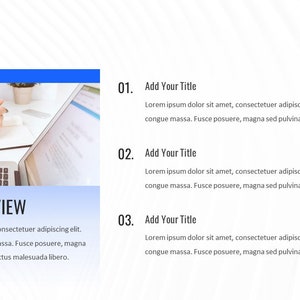 Minimal Blue Business Powerpoint Template - Etsy