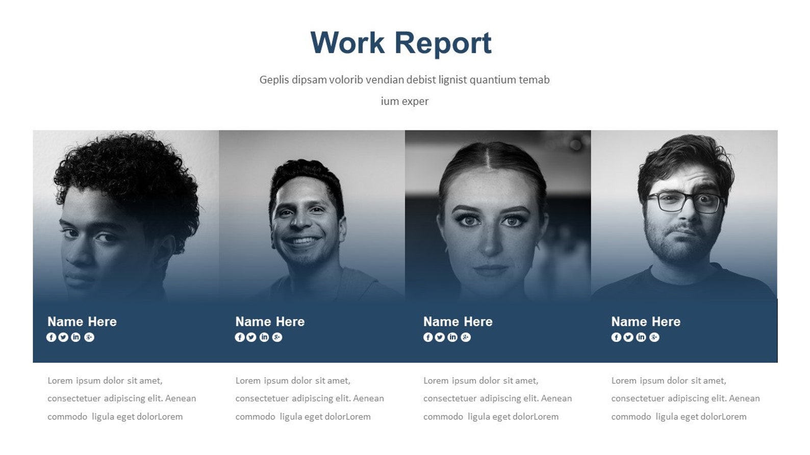 Minimal Work Summary Powerpoint Template - Etsy