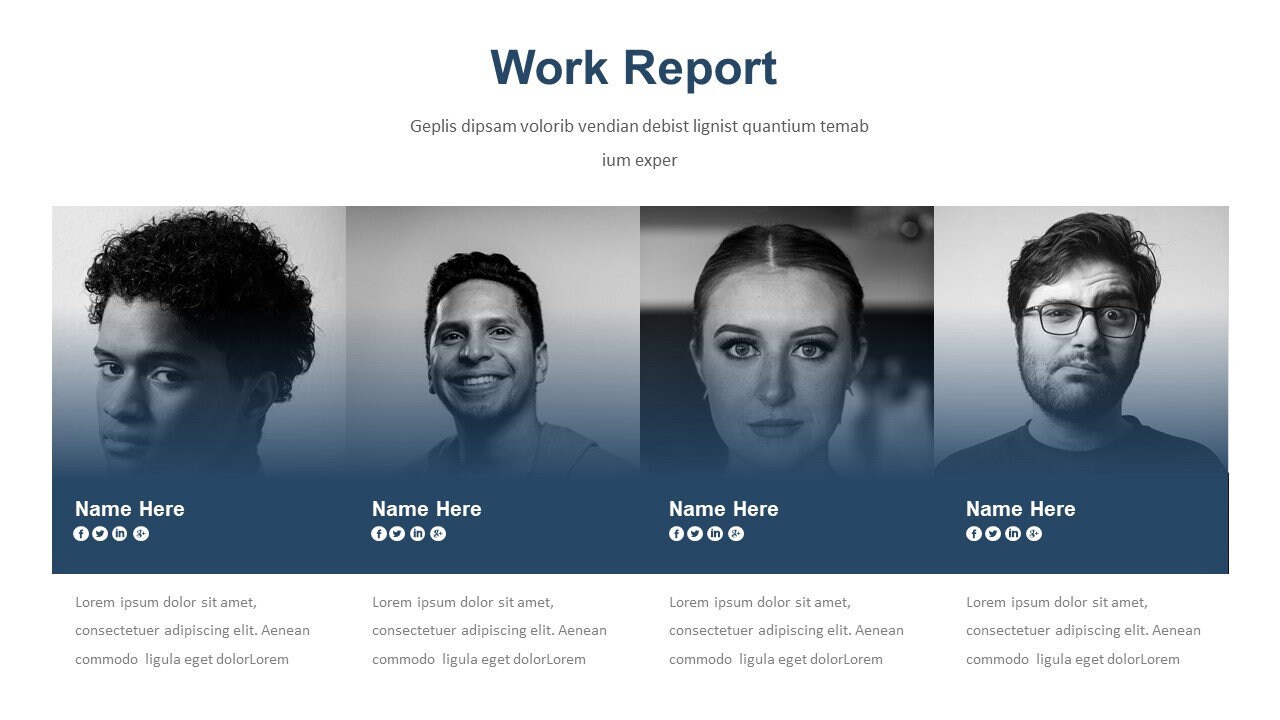 Minimal Work Summary Powerpoint Template - Etsy