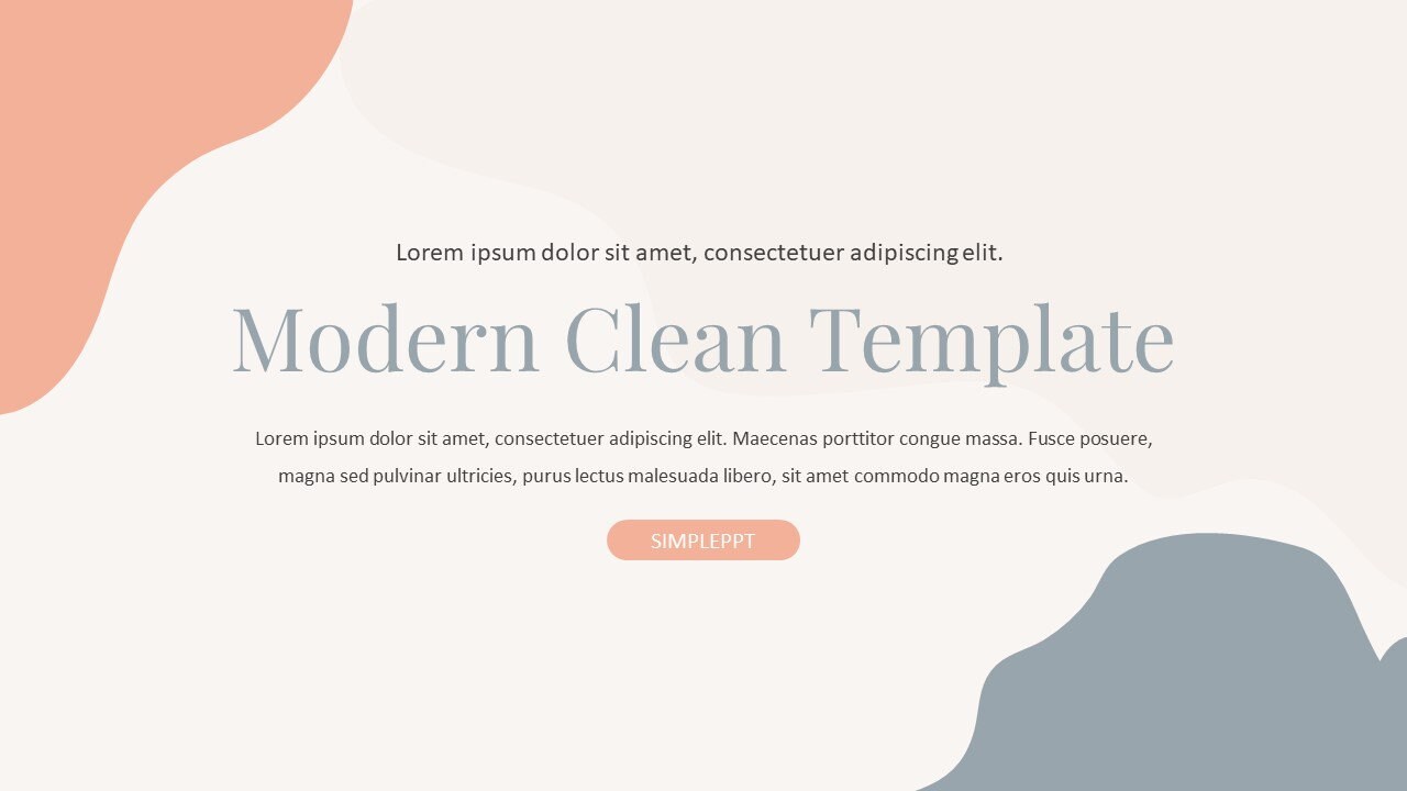 Minimal Modern Clean Powerpoint Template - Etsy