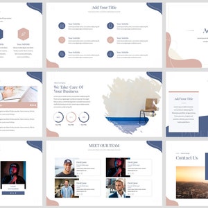 Minimal Modern Clean Report Powerpoint Template - Etsy