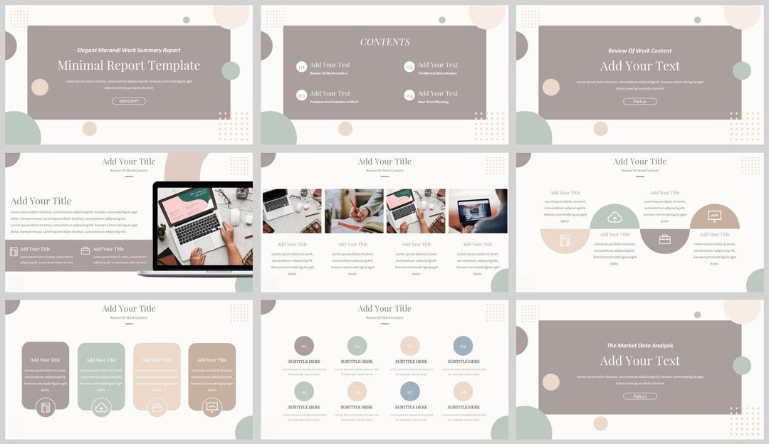 Minimal Modern Clean Powerpoint Template - Etsy