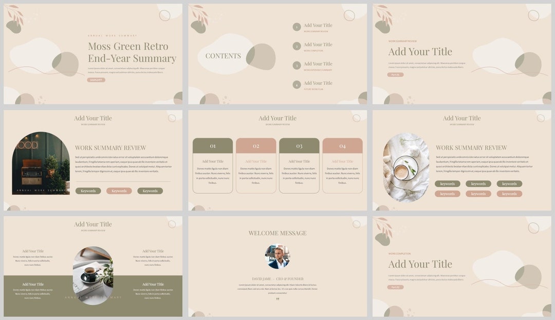 Minimal Modern Clean Business Powerpoint Template - Etsy